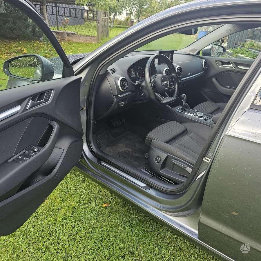 Grey Audi a3-sportback 2018 in Vilnius, with an engine capacity of 1.97 L and mileage of 155 thousand km for 11750 €, photo 19 on AUTOMOTO.COM.LV