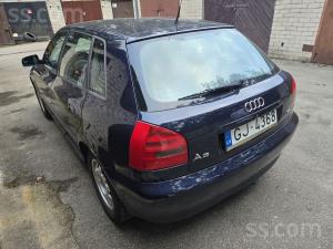 Violet Audi A3 1999 in Riga, with an engine capacity of 1.60 L and mileage of 219 thousand km for 650 €, photo 4 on AUTOMOTO.COM.LV