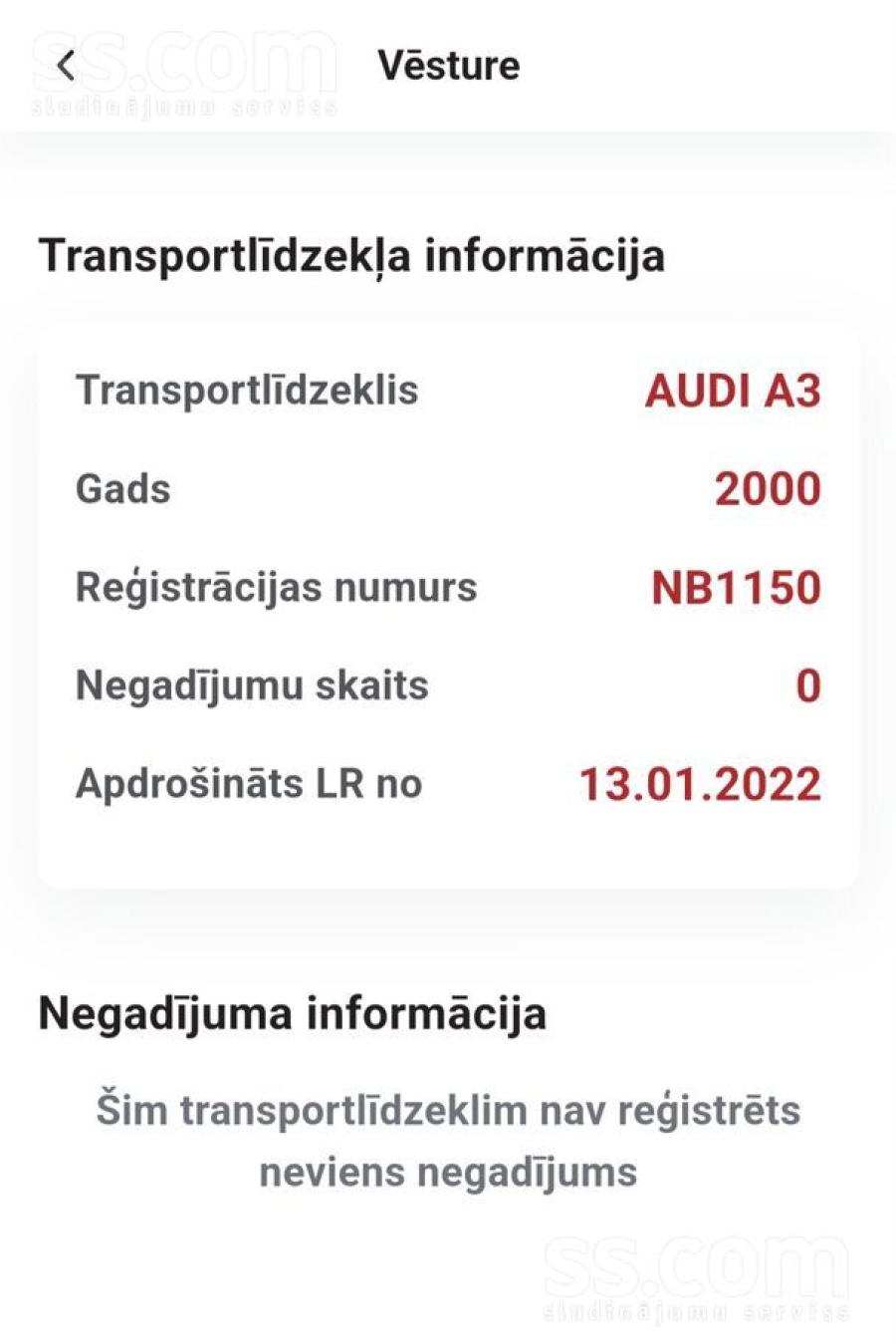 Violets Audi A3 2000 Jēkabpils, ar dzinēja tilpumu 1.90 L un nobraukumu 275 tūkst. km par 1690 €, foto 18 vietnē AUTOMOTO.COM.LV