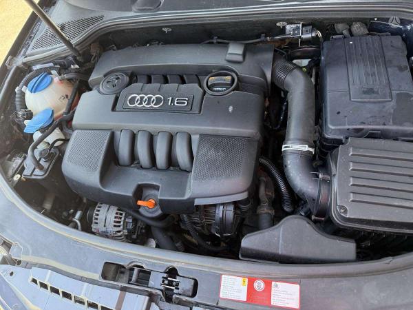 Violet Audi A3 2006 in Vilnius, with an engine capacity of 1.60 L and mileage of 240 thousand km for 1499 €, photo 8 on AUTOMOTO.COM.LV