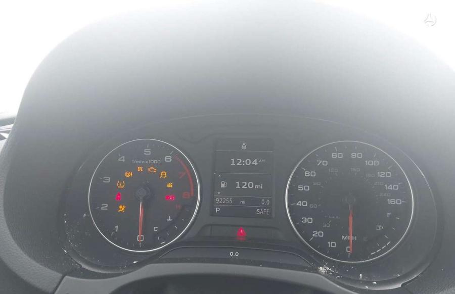 White Audi A3 2015 in Vilnius, with an engine capacity of 1.98 L and mileage of 148 thousand km for 5700 €, photo 14 on AUTOMOTO.COM.LV