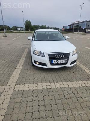 White Audi A3 2009 in Riga, with an engine capacity of 1.60 L and mileage of 355 thousand km for 3150 €, photo  on AUTOMOTO.COM.LV