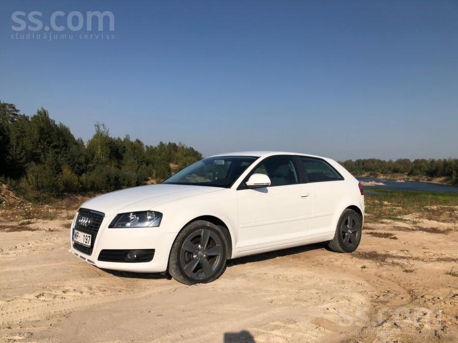 White Audi A3 2009 in Jelgava, with an engine capacity of 1.60 L and mileage of 25 thousand km for 2000 €, photo 3 on AUTOMOTO.COM.LV