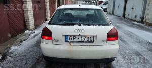 White Audi A3 1997 in Riga, with an engine capacity of 1.80 L and mileage of 358 thousand km for 650 €, photo 4 on AUTOMOTO.COM.LV