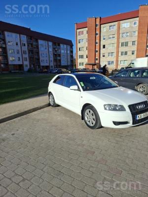 White Audi A3 2003 in Valmiera, with an engine capacity of 1.60 L and mileage of 332 thousand km for 2100 €, photo 3 on AUTOMOTO.COM.LV