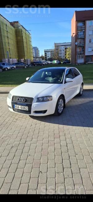 White Audi A3 2003 in Valmiera, with an engine capacity of 1.60 L and mileage of 332 thousand km for 2100 €, photo 4 on AUTOMOTO.COM.LV