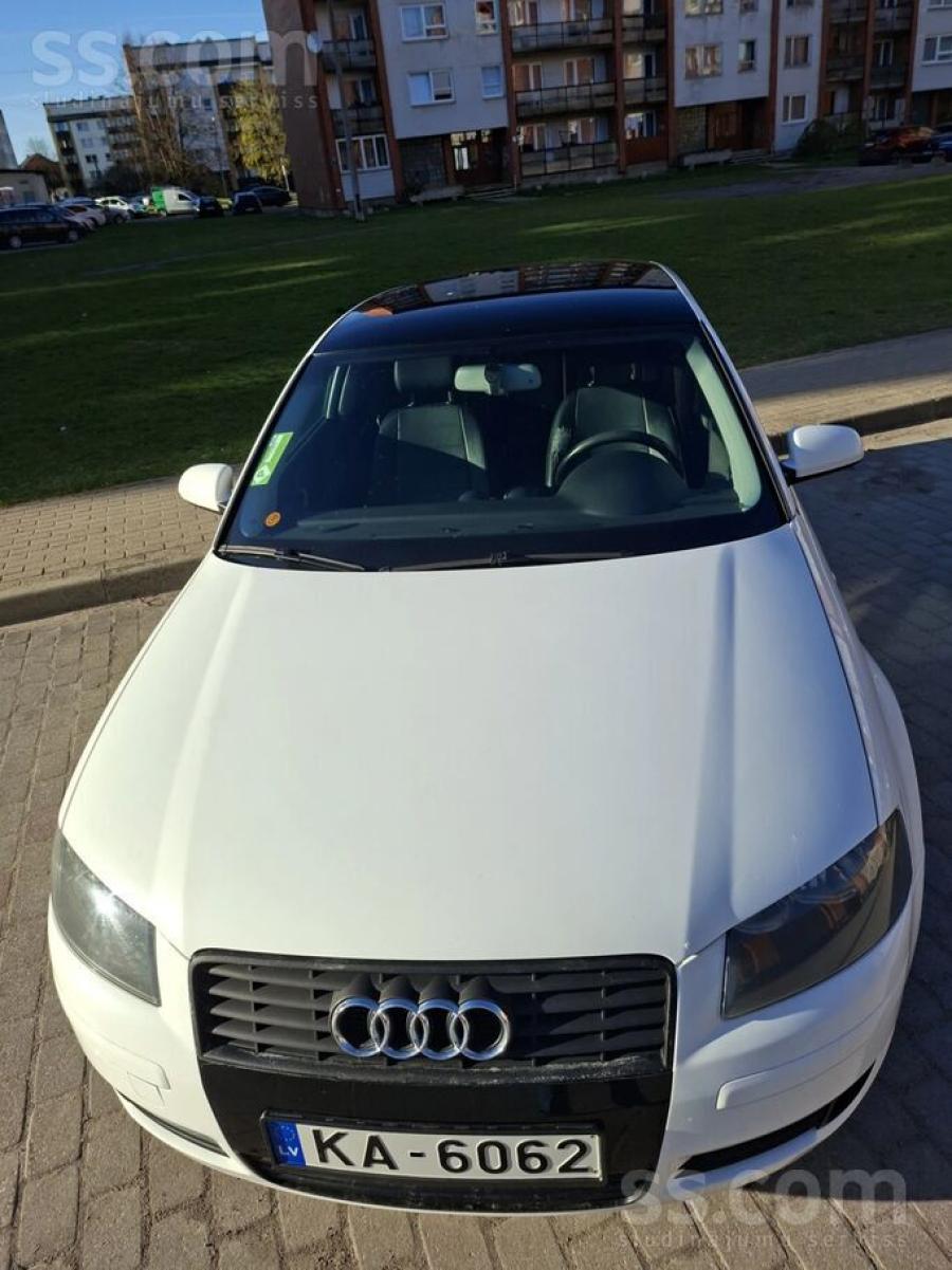 White Audi A3 2003 in Valmiera, with an engine capacity of 1.60 L and mileage of 332 thousand km for 2100 €, photo 5 on AUTOMOTO.COM.LV