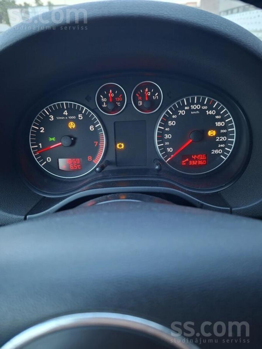White Audi A3 2003 in Valmiera, with an engine capacity of 1.60 L and mileage of 332 thousand km for 2100 €, photo 10 on AUTOMOTO.COM.LV