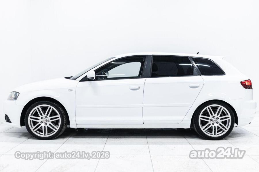 White Audi A3 2007 in Tallinn, with an engine capacity of 2.00 L and mileage of 314 thousand km for 5500 €, photo 9 on AUTOMOTO.COM.LV