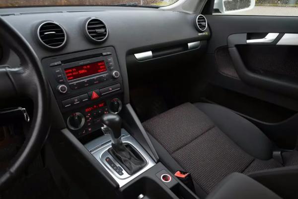 White Audi A3 2007 in Jelgava, with an engine capacity of 2.00 L and mileage of 310 thousand km for 3700 €, photo 9 on AUTOMOTO.COM.LV