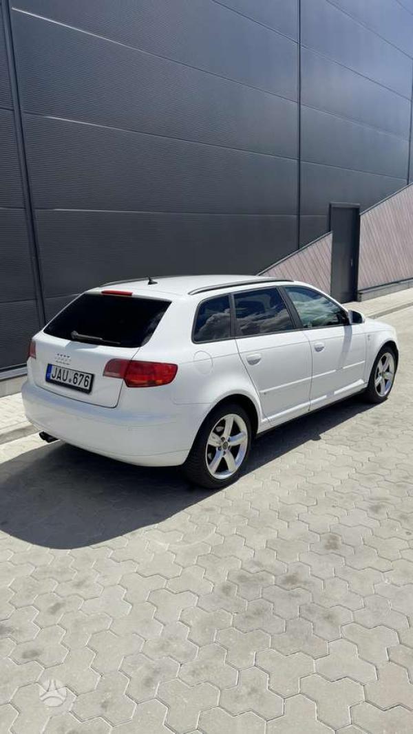 White Audi A3 2007 in Panevezys, with an engine capacity of 1.80 L and mileage of 250 thousand km for 3800 €, photo 5 on AUTOMOTO.COM.LV