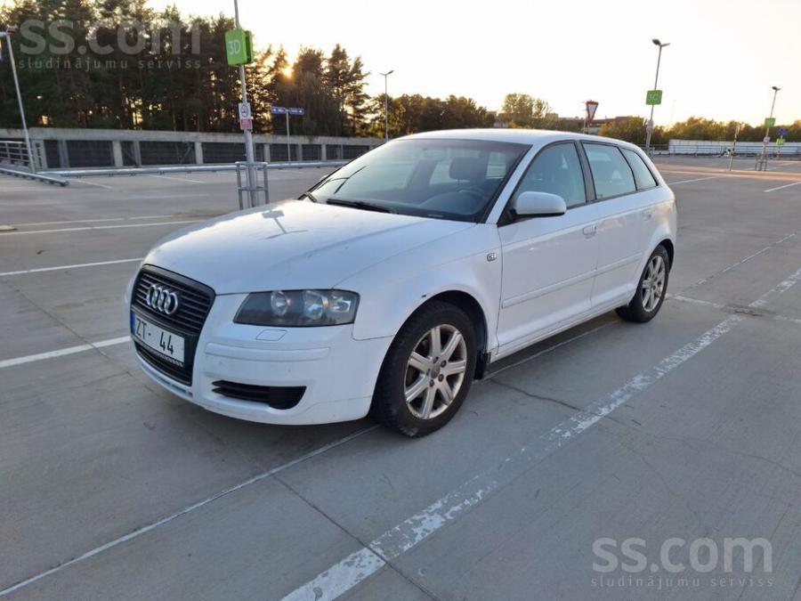 White Audi A3 2007 in Riga, with an engine capacity of 1.60 L and mileage of 256 thousand km for 3000 €, photo 10 on AUTOMOTO.COM.LV