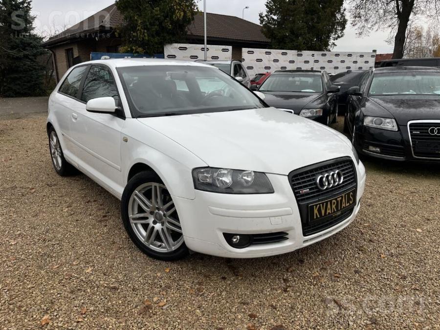 White Audi A3 2008 in Riga, with an engine capacity of 2.00 L and mileage of 0 thousand km for 2990 €, photo 3 on AUTOMOTO.COM.LV
