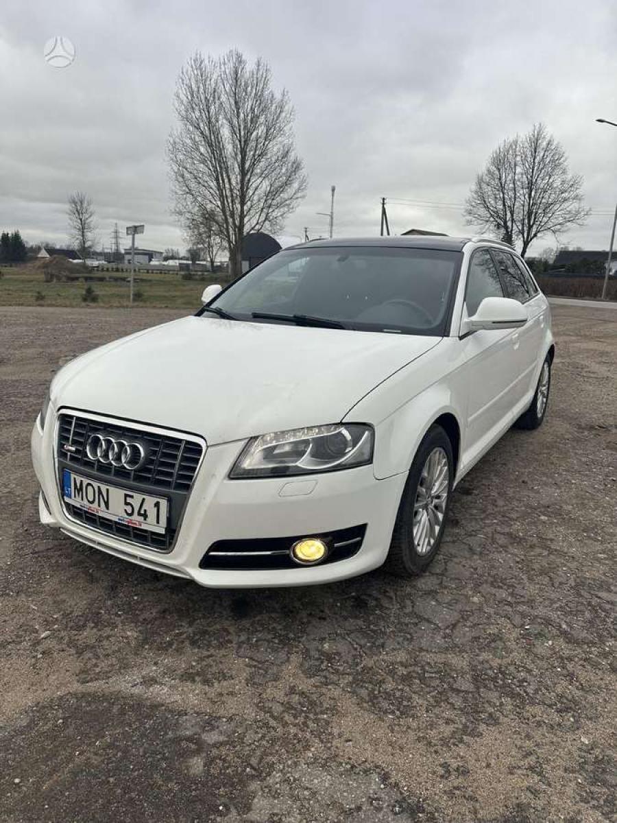 White Audi A3 2008 in Taurage, with an engine capacity of 1.97 L and mileage of 299 thousand km for 4100 €, photo 2 on AUTOMOTO.COM.LV