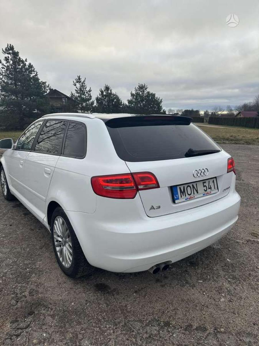 White Audi A3 2008 in Taurage, with an engine capacity of 1.97 L and mileage of 299 thousand km for 4100 €, photo 3 on AUTOMOTO.COM.LV