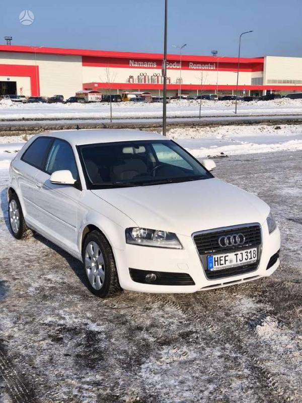 Balts Audi A3 2008 Kauņa, ar dzinēja tilpumu 1.39 L un nobraukumu 167 tūkst. km par 3750 €, foto 1 vietnē AUTOMOTO.COM.LV