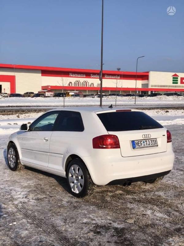 Balts Audi A3 2008 Kauņa, ar dzinēja tilpumu 1.39 L un nobraukumu 167 tūkst. km par 3750 €, foto 6 vietnē AUTOMOTO.COM.LV