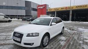 Balts Audi A3 2008 Viļņa, ar dzinēja tilpumu 1.60 L un nobraukumu 221 tūkst. km par 5650 €, foto  vietnē AUTOMOTO.COM.LV