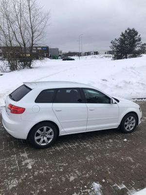 White Audi A3 2008 in Vilnius, with an engine capacity of 1.90 L and mileage of 242 thousand km for 5600 €, photo 6 on AUTOMOTO.COM.LV