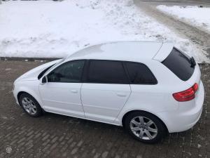 White Audi A3 2008 in Vilnius, with an engine capacity of 1.90 L and mileage of 242 thousand km for 5600 €, photo 9 on AUTOMOTO.COM.LV
