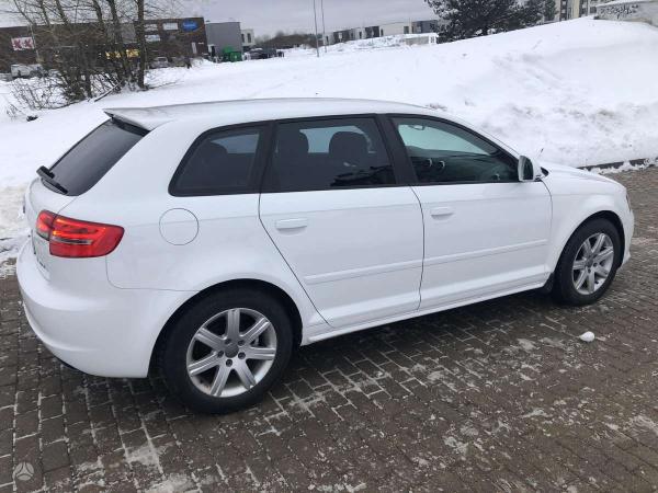 White Audi A3 2008 in Vilnius, with an engine capacity of 1.90 L and mileage of 242 thousand km for 5600 €, photo 10 on AUTOMOTO.COM.LV