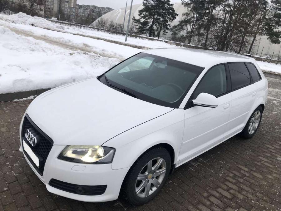White Audi A3 2008 in Vilnius, with an engine capacity of 1.90 L and mileage of 242 thousand km for 5600 €, photo 14 on AUTOMOTO.COM.LV
