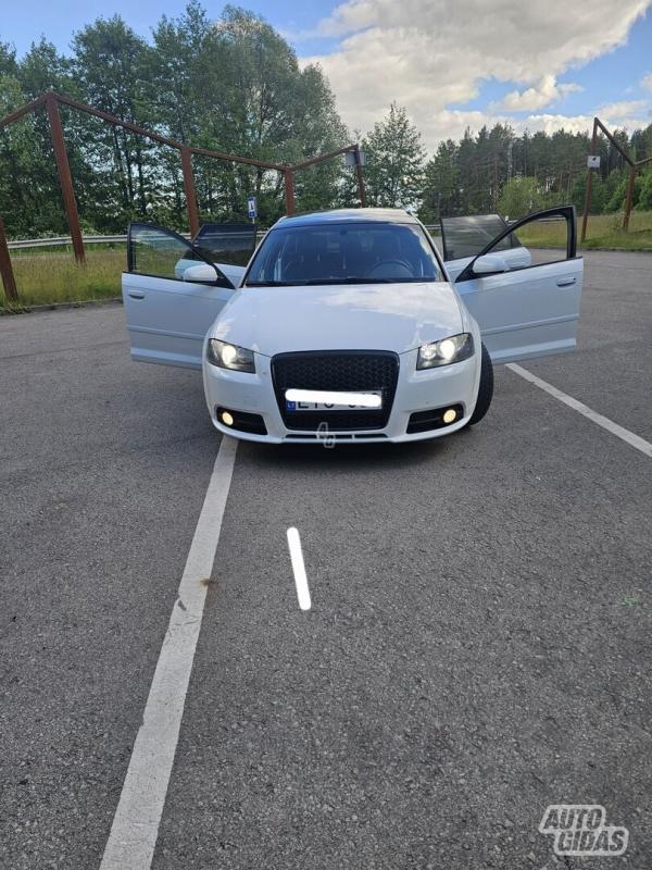 White Audi A3 2008 in Salcininkai, with an engine capacity of 2.00 L and mileage of 328 thousand km for 4650 €, photo 1 on AUTOMOTO.COM.LV
