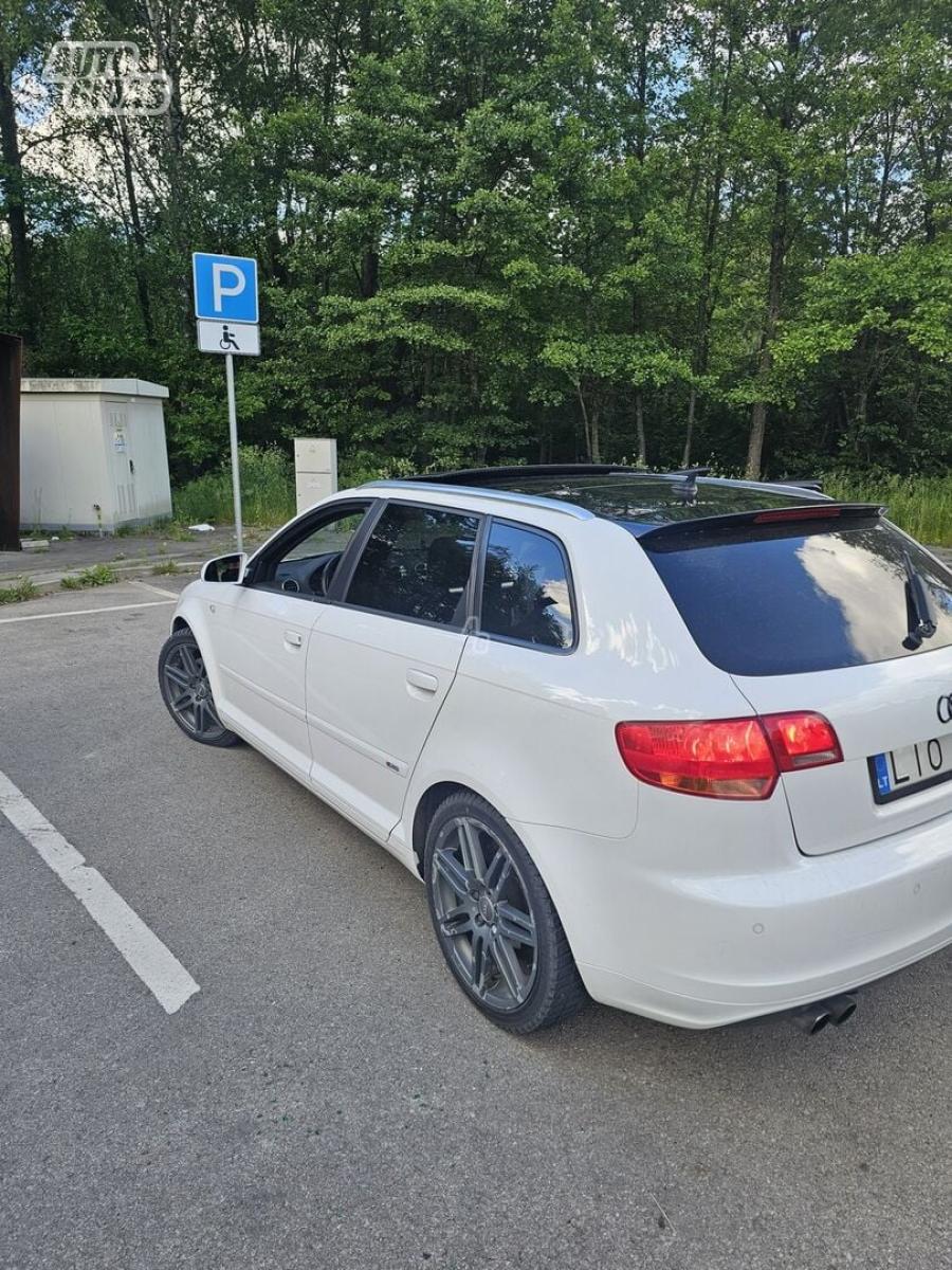 White Audi A3 2008 in Salcininkai, with an engine capacity of 2.00 L and mileage of 328 thousand km for 4650 €, photo 9 on AUTOMOTO.COM.LV
