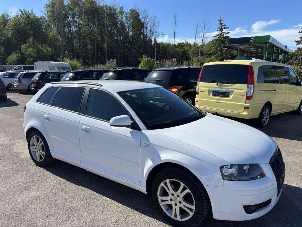 White Audi A3 2008 in Utena, with an engine capacity of 1.90 L and mileage of 247 thousand km for 3850 €, photo 2 on AUTOMOTO.COM.LV