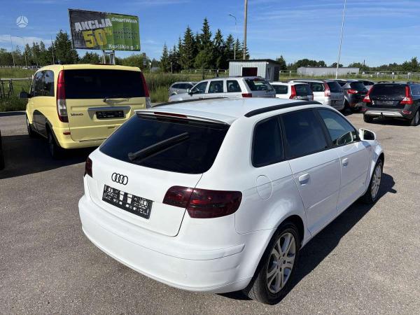 White Audi A3 2008 in Utena, with an engine capacity of 1.90 L and mileage of 247 thousand km for 3850 €, photo 7 on AUTOMOTO.COM.LV