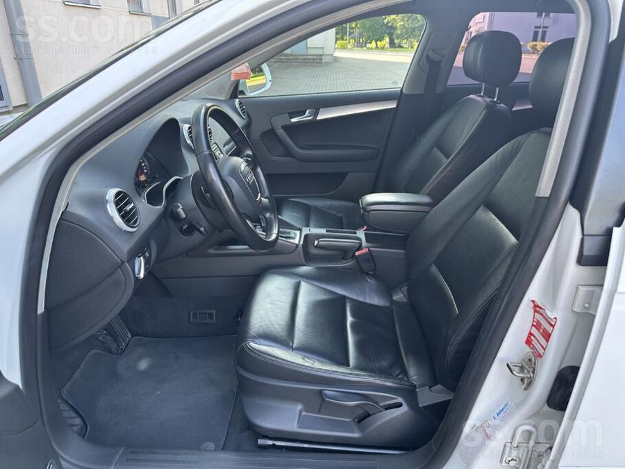 White Audi A3 2008 in Jelgava, with an engine capacity of 2.00 L and mileage of 264 thousand km for 5350 €, photo 9 on AUTOMOTO.COM.LV