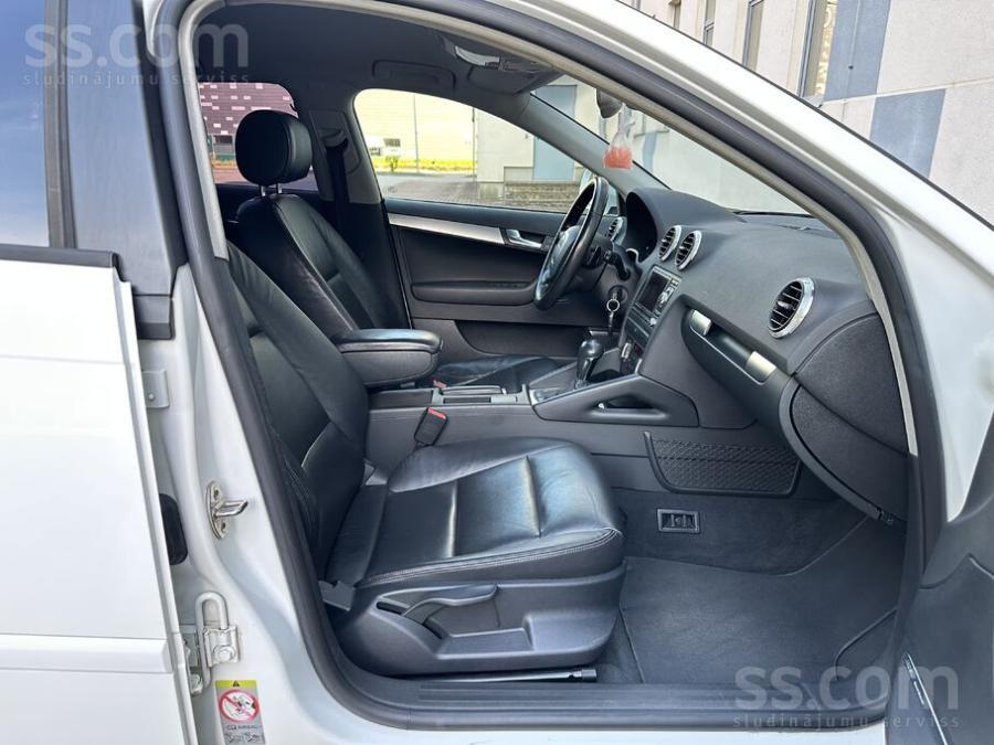 White Audi A3 2008 in Jelgava, with an engine capacity of 2.00 L and mileage of 264 thousand km for 5350 €, photo 13 on AUTOMOTO.COM.LV
