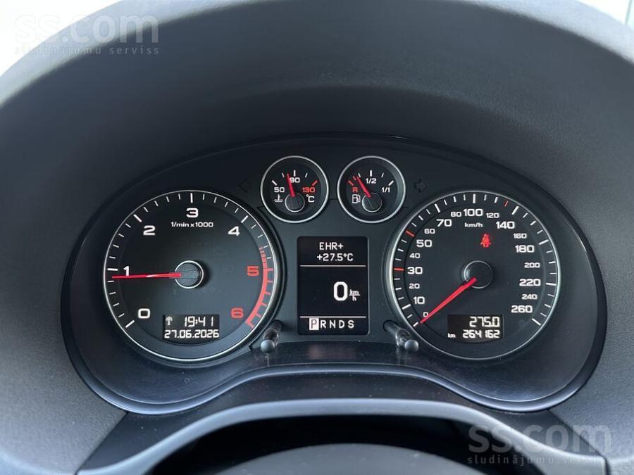 White Audi A3 2008 in Jelgava, with an engine capacity of 2.00 L and mileage of 264 thousand km for 5350 €, photo 17 on AUTOMOTO.COM.LV