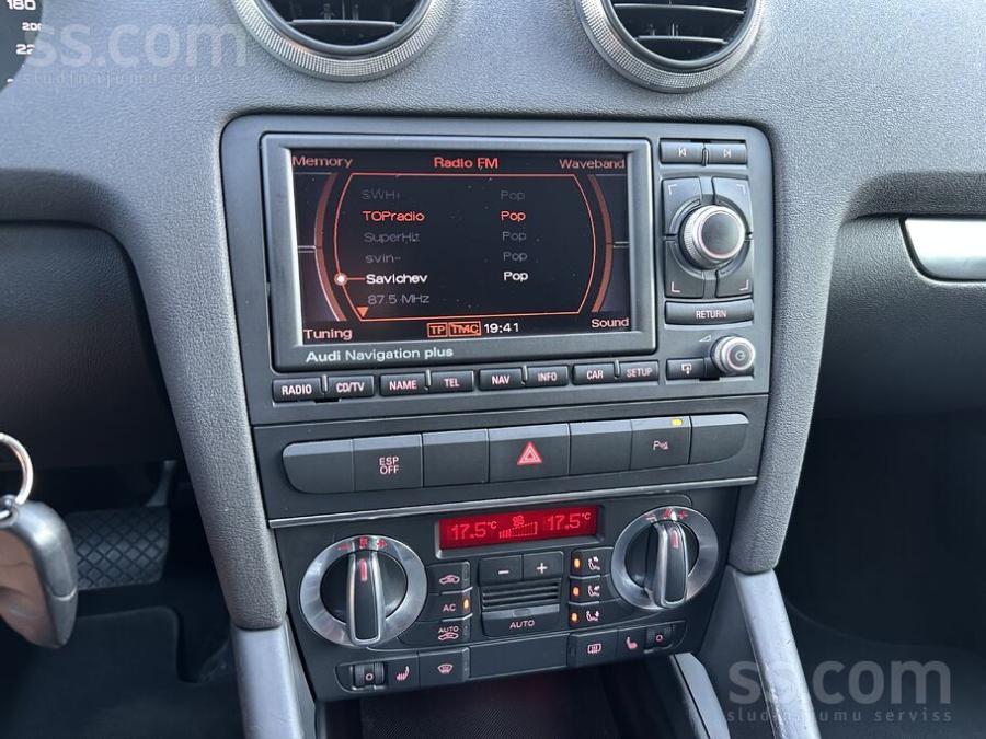 White Audi A3 2008 in Jelgava, with an engine capacity of 2.00 L and mileage of 264 thousand km for 5350 €, photo 22 on AUTOMOTO.COM.LV