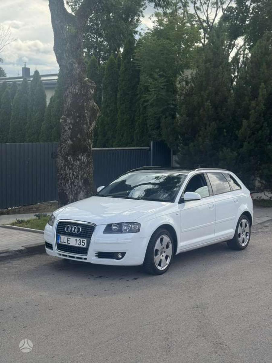 White Audi A3 2008 in Kaunas, with an engine capacity of 2.00 L and mileage of 300 thousand km for 4999 €, photo 1 on AUTOMOTO.COM.LV