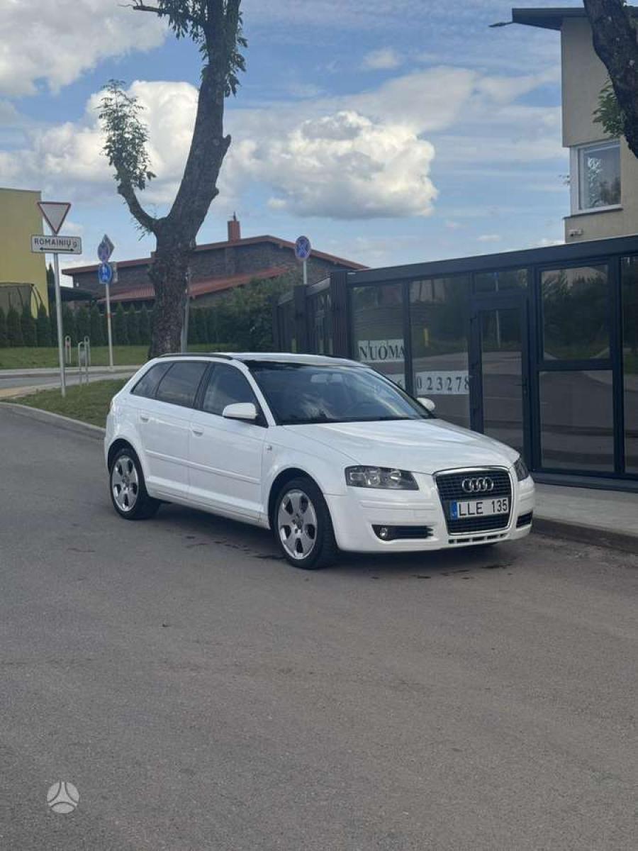White Audi A3 2008 in Kaunas, with an engine capacity of 2.00 L and mileage of 300 thousand km for 4999 €, photo 3 on AUTOMOTO.COM.LV