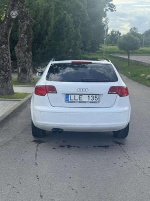 White Audi A3 2008 in Kaunas, with an engine capacity of 2.00 L and mileage of 300 thousand km for 4999 €, photo 6 on AUTOMOTO.COM.LV