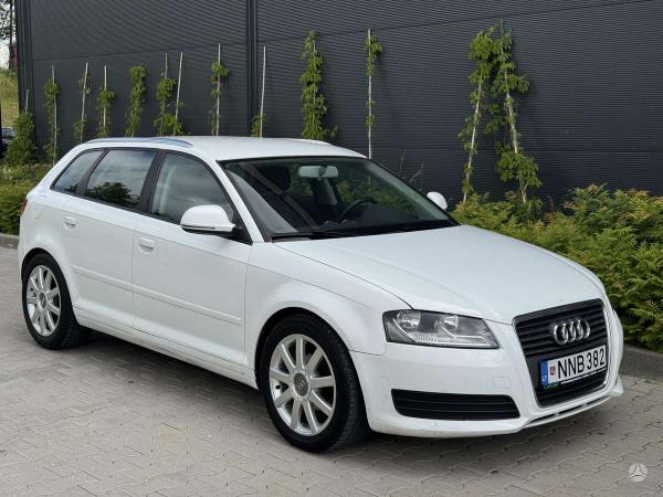White Audi A3 2008 in Vilnius, with an engine capacity of 1.90 L and mileage of 261 thousand km for 1800 €, photo 1 on AUTOMOTO.COM.LV