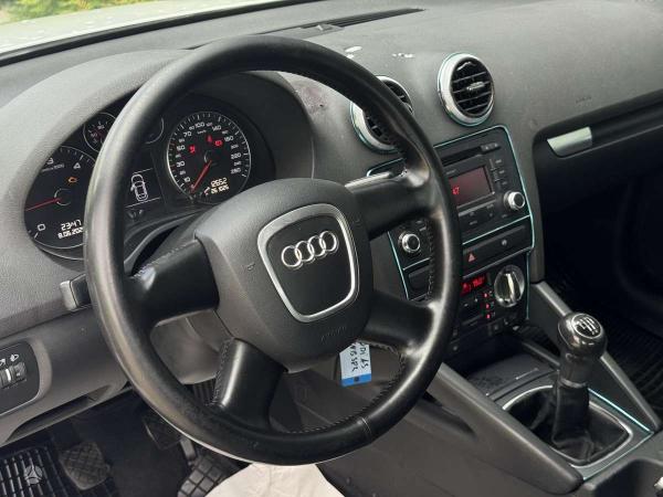 White Audi A3 2008 in Vilnius, with an engine capacity of 1.90 L and mileage of 261 thousand km for 1800 €, photo 6 on AUTOMOTO.COM.LV