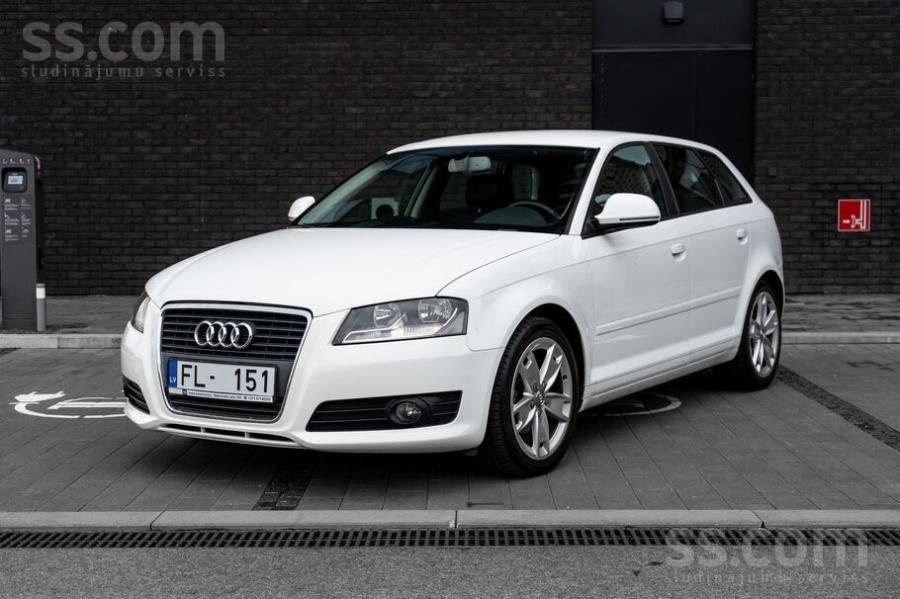 White Audi A3 2008 in Riga, with an engine capacity of 1.60 L and mileage of 150 thousand km for 5990 €, photo 3 on AUTOMOTO.COM.LV