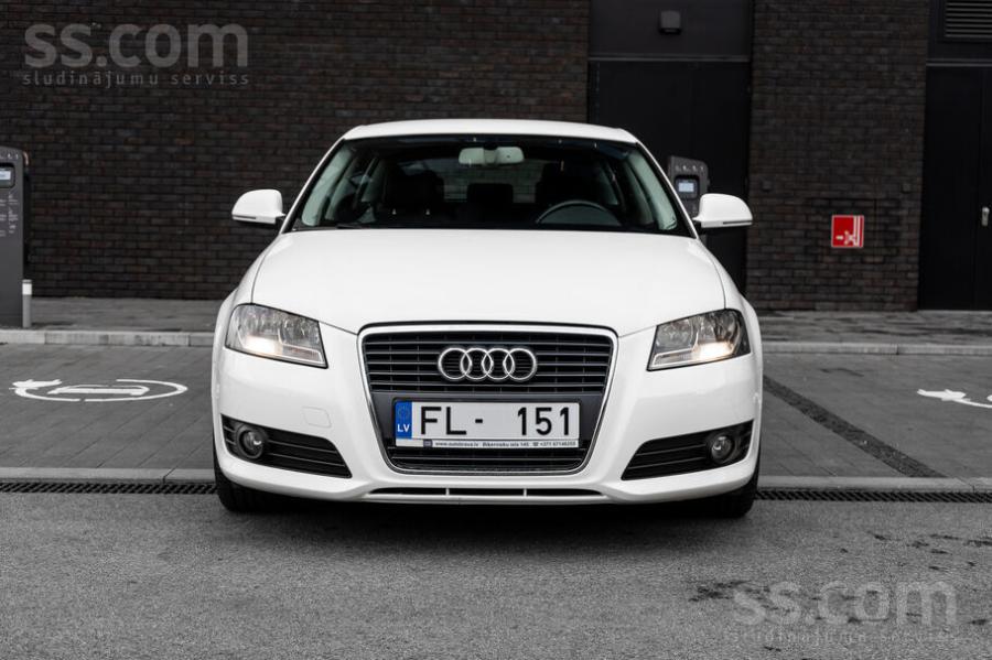 White Audi A3 2008 in Riga, with an engine capacity of 1.60 L and mileage of 150 thousand km for 5990 €, photo 4 on AUTOMOTO.COM.LV