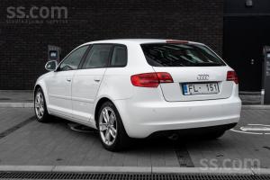 White Audi A3 2008 in Riga, with an engine capacity of 1.60 L and mileage of 150 thousand km for 5990 €, photo 6 on AUTOMOTO.COM.LV