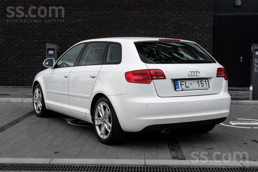 White Audi A3 2008 in Riga, with an engine capacity of 1.60 L and mileage of 150 thousand km for 5990 €, photo 6 on AUTOMOTO.COM.LV
