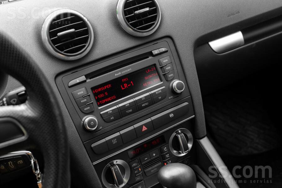White Audi A3 2008 in Riga, with an engine capacity of 1.60 L and mileage of 150 thousand km for 5990 €, photo 21 on AUTOMOTO.COM.LV