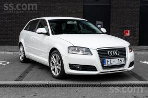 White Audi A3 2008 in Riga, with an engine capacity of 1.60 L and mileage of 150 thousand km for 5990 €, photo  on AUTOMOTO.COM.LV