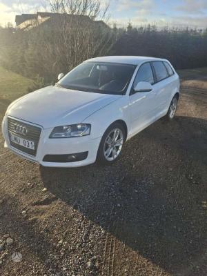 White Audi A3 2009 in Telschi, with an engine capacity of 1.97 L and mileage of 243 thousand km for 3400 €, photo  on AUTOMOTO.COM.LV