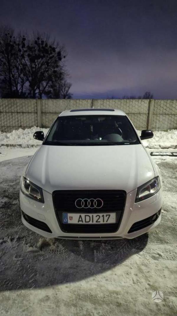 White Audi A3 2009 in Kaunas, with an engine capacity of 1.97 L and mileage of 316 thousand km for 4350 €, photo 2 on AUTOMOTO.COM.LV