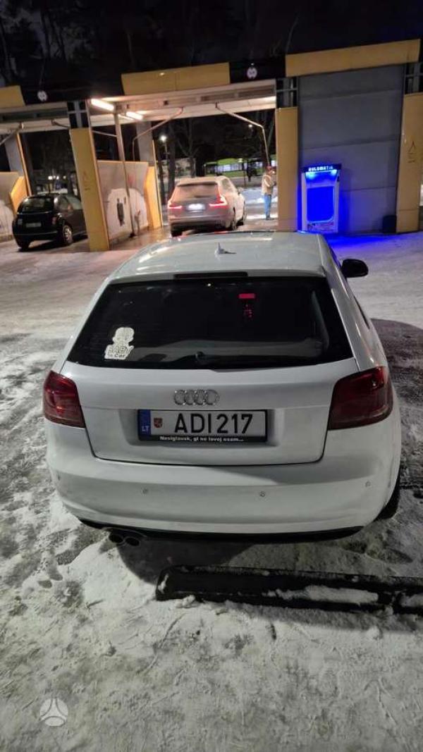 White Audi A3 2009 in Kaunas, with an engine capacity of 1.97 L and mileage of 316 thousand km for 4350 €, photo 6 on AUTOMOTO.COM.LV
