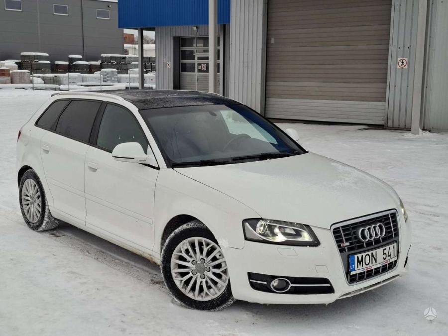White Audi A3 2009 in Silute, with an engine capacity of 1.97 L and mileage of 299 thousand km for 3500 €, photo 1 on AUTOMOTO.COM.LV