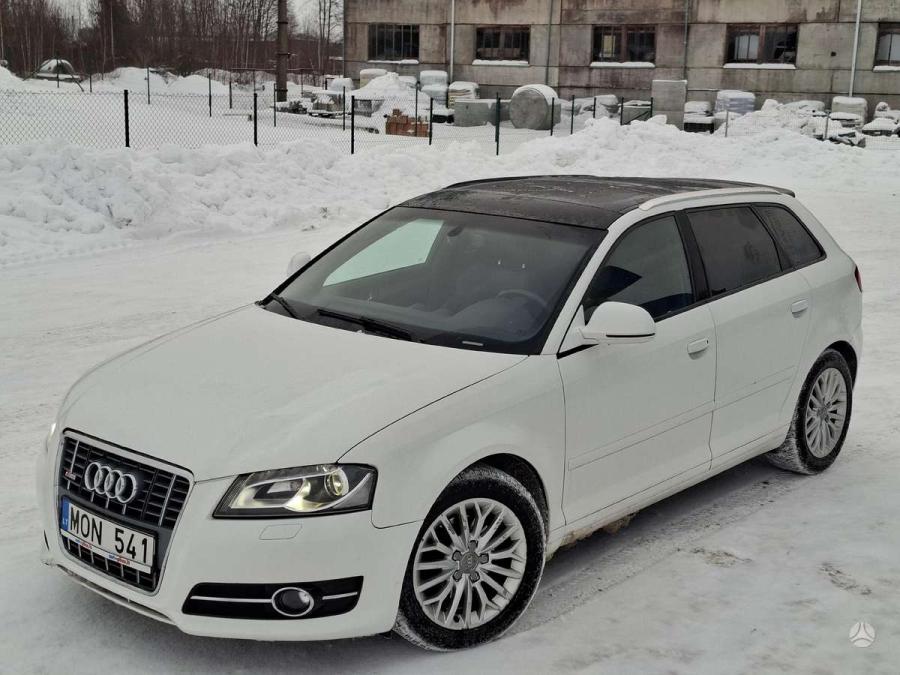 White Audi A3 2009 in Silute, with an engine capacity of 1.97 L and mileage of 299 thousand km for 3500 €, photo 5 on AUTOMOTO.COM.LV